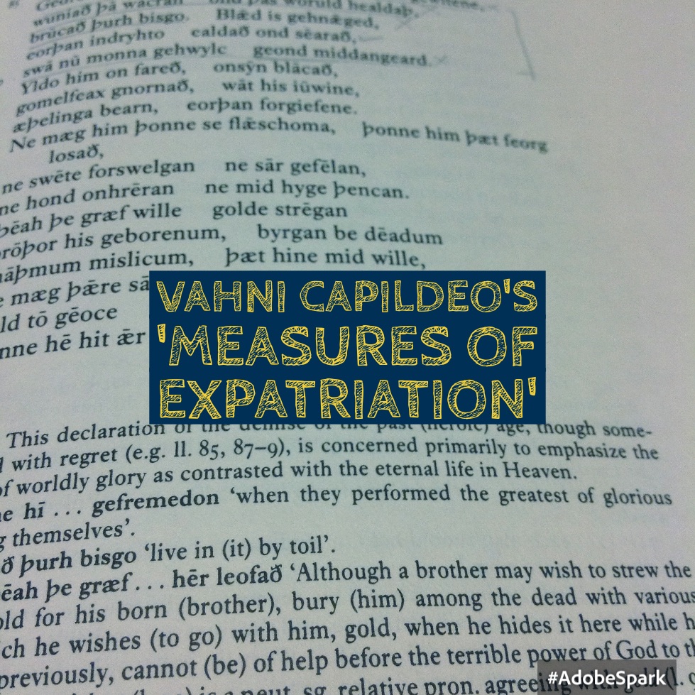 Vahni Capildeo’s Measures of Expatriation | Poor Rude Lines